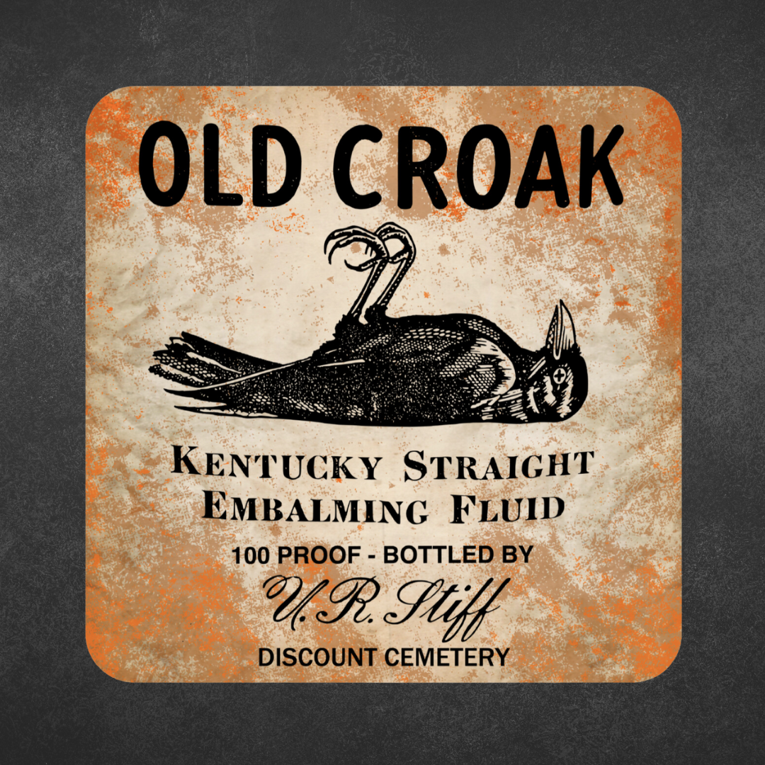 EMBALMING FLUID sticker | Discount Cemetery